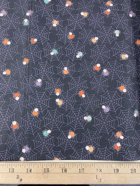Spiders on Black - Starlight Spooks Halloween - Paintbrush Studio Cott ...