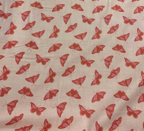 Orange Butterflies - Glasshouse - by Emily Taylor for Figo 100% Cotton ...