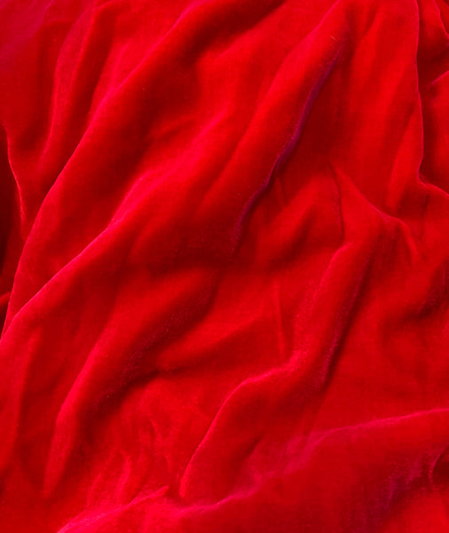 Scarlet Red - Silk Velvet – Prism Fabrics & Crafts
