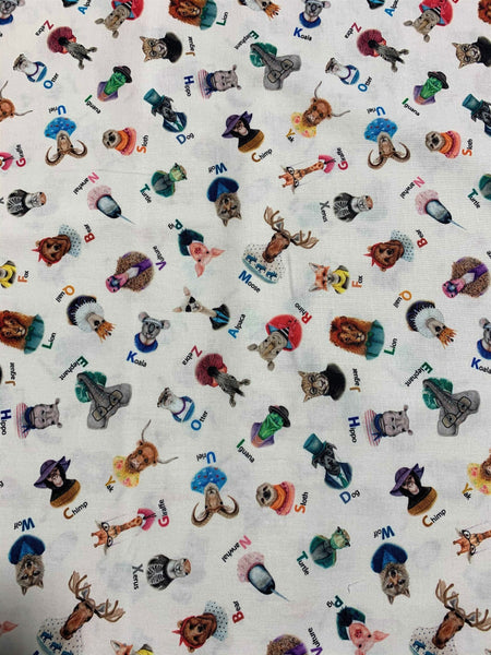 Animals Alphabet on Beige - Zootopia A-Z - by Rachel Neiman for Elizab ...